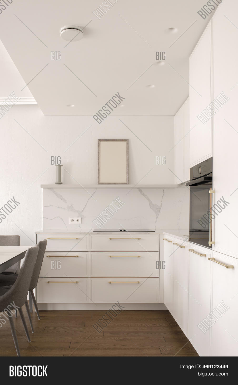Warm White Kitchen Image & Photo (Free Trial) | Bigstock
