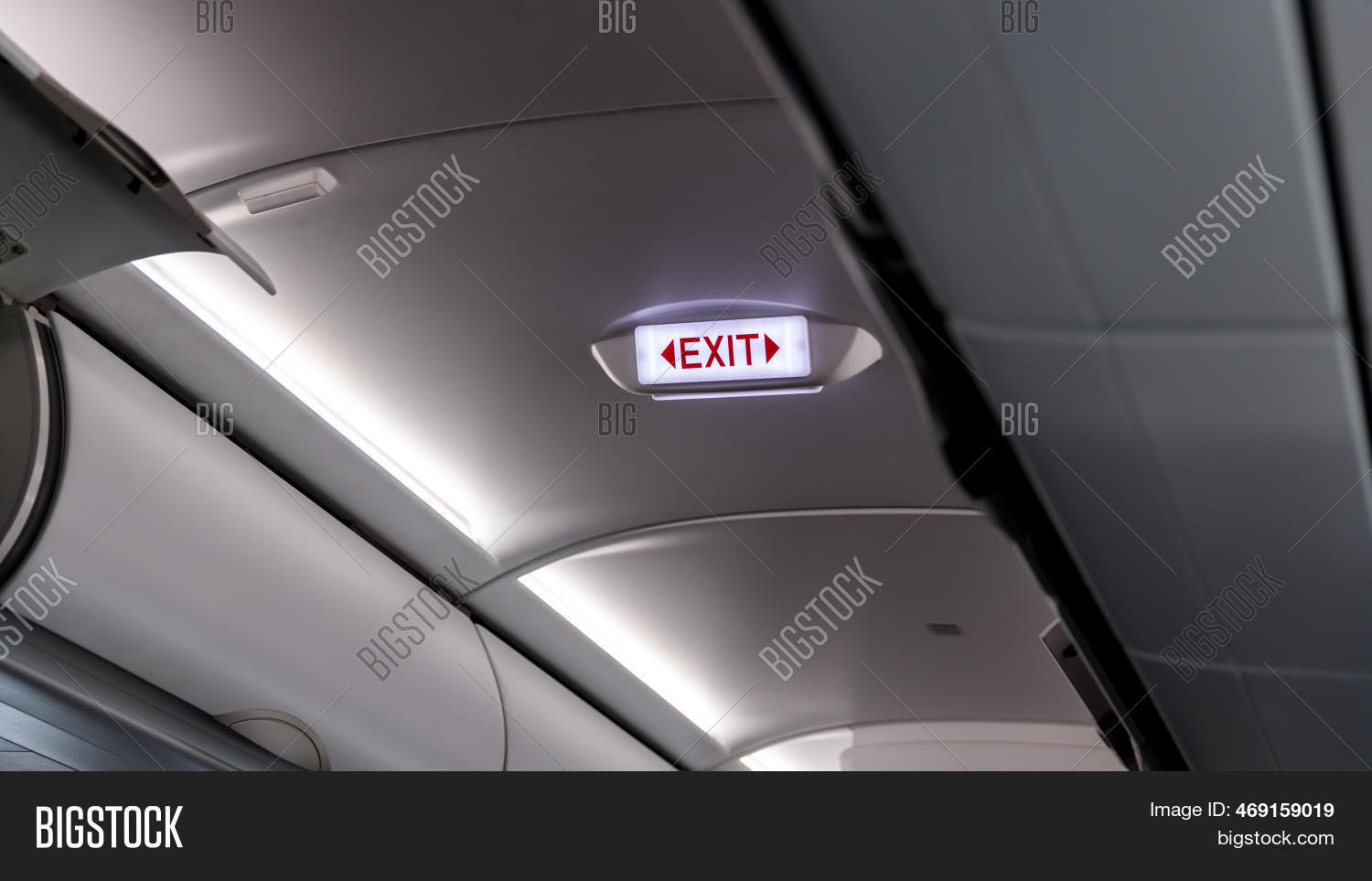 Exit Sign Passenger Image & Photo (Free Trial) | Bigstock