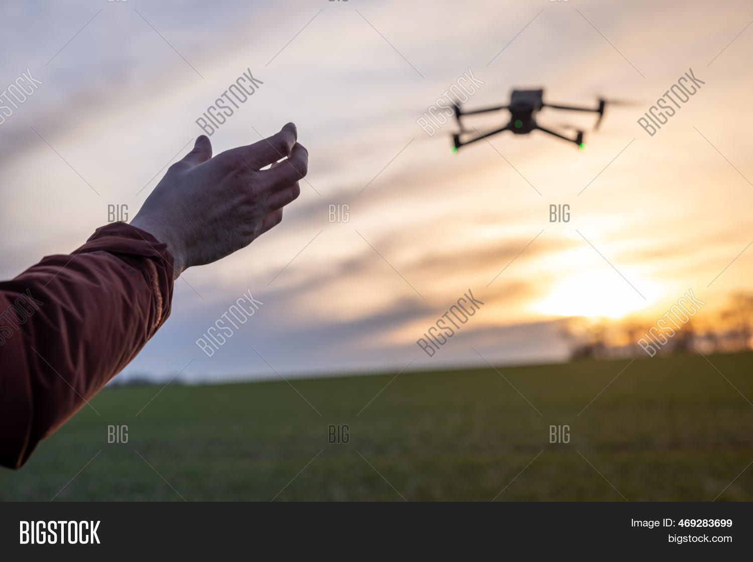 Flying Drone Taking Image & Photo (Free Trial) | Bigstock