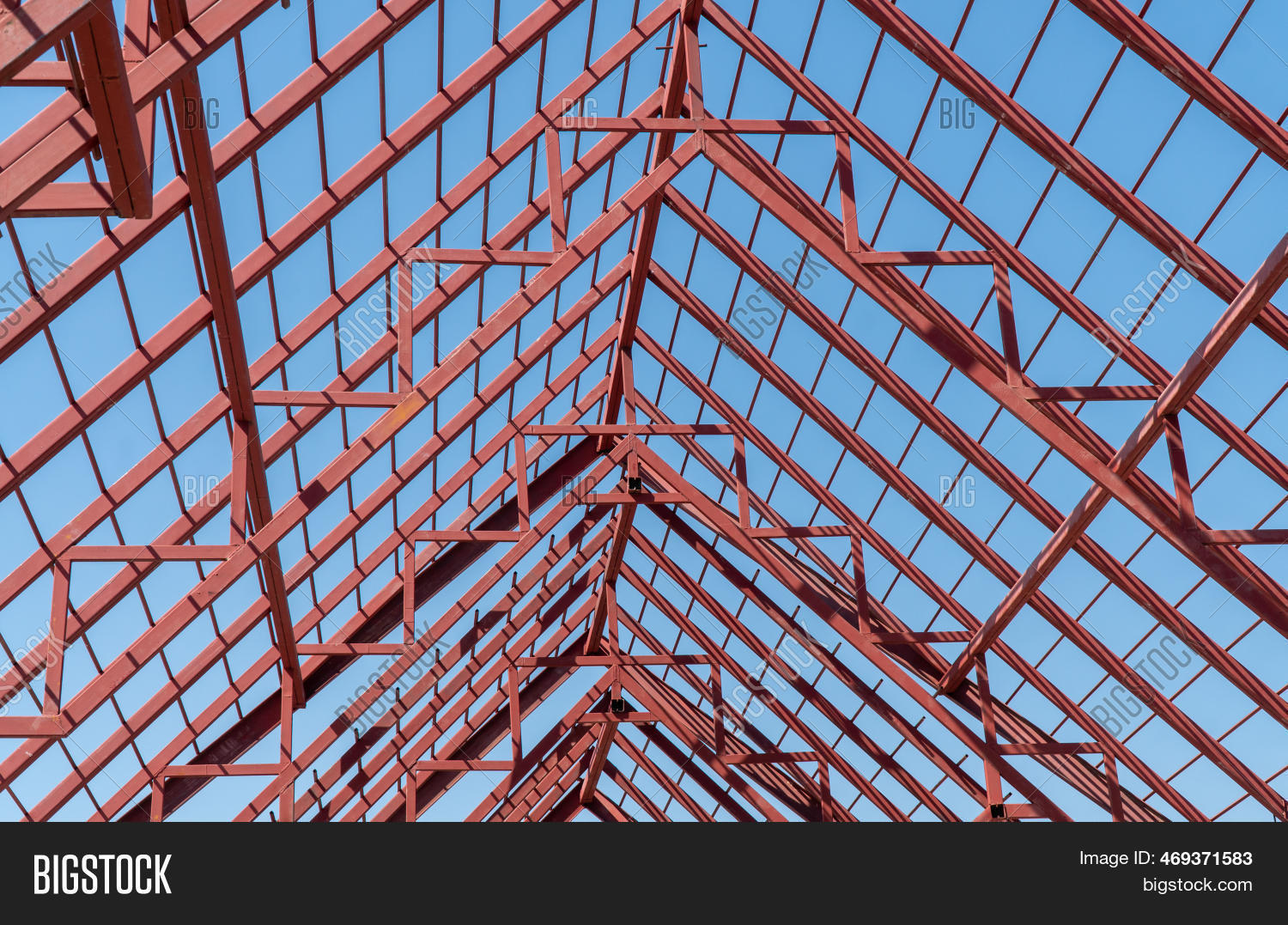 Steel Frames Trusses Image & Photo (Free Trial) | Bigstock