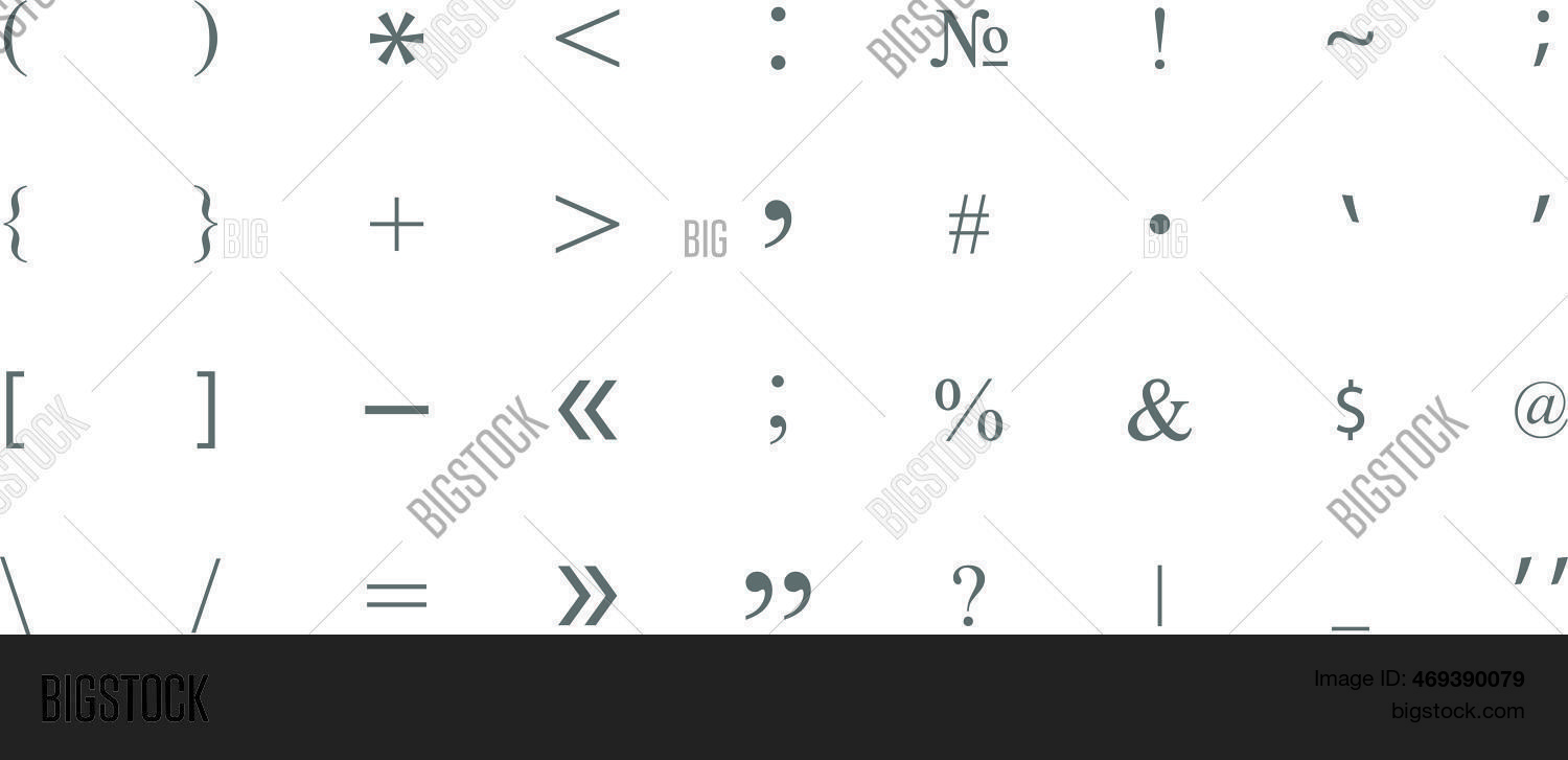 Keyboard Flat Symbols Vector & Photo (Free Trial) | Bigstock