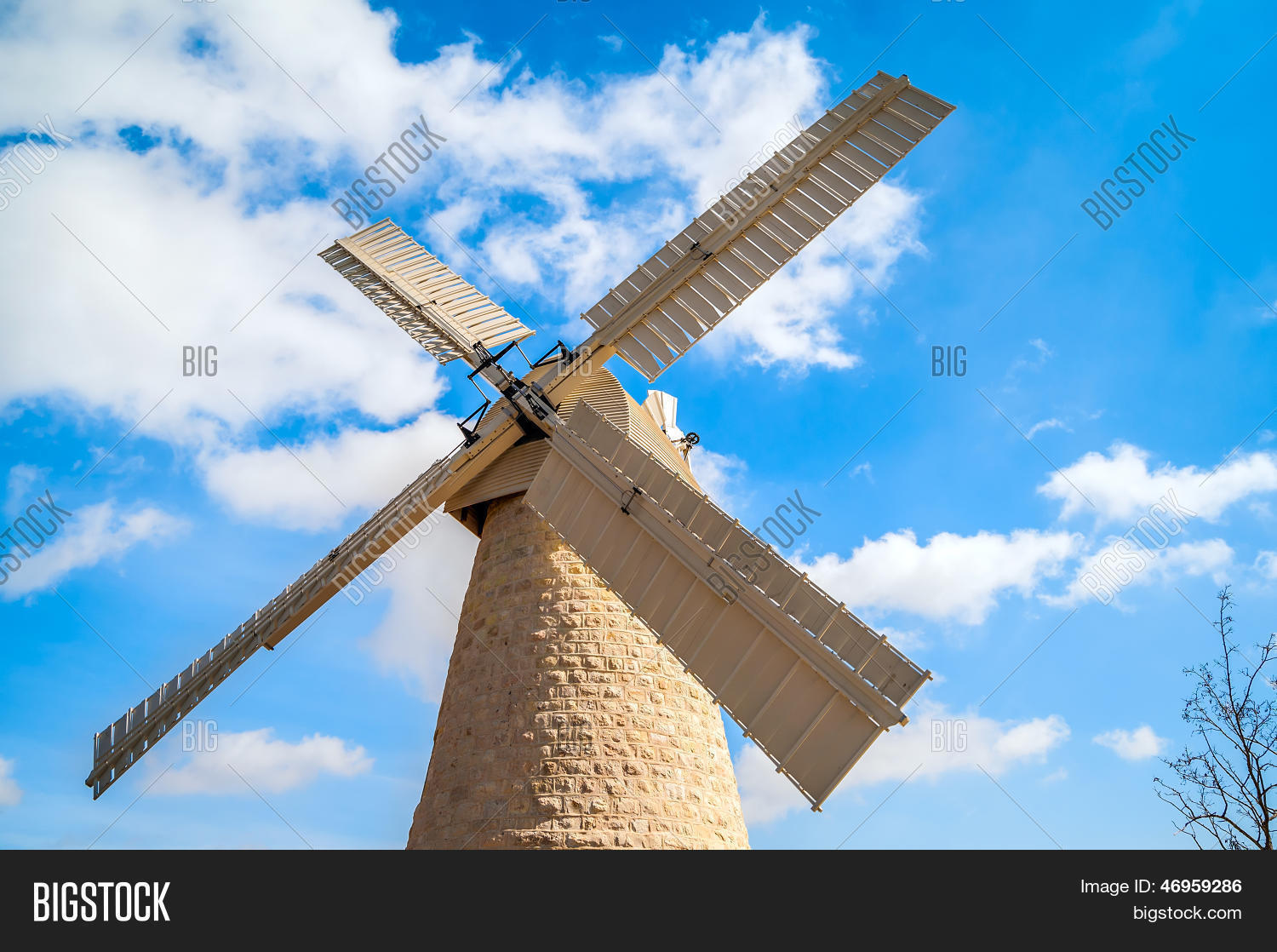 Windmill Jerusalem Image & Photo (Free Trial) | Bigstock