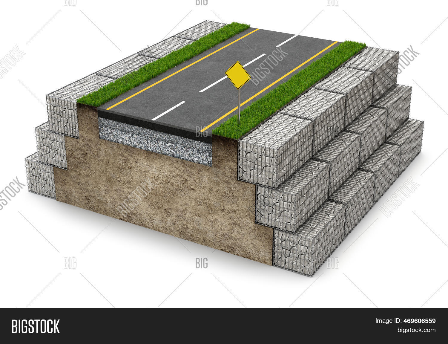 Road Cross Section Image & Photo (Free Trial) | Bigstock