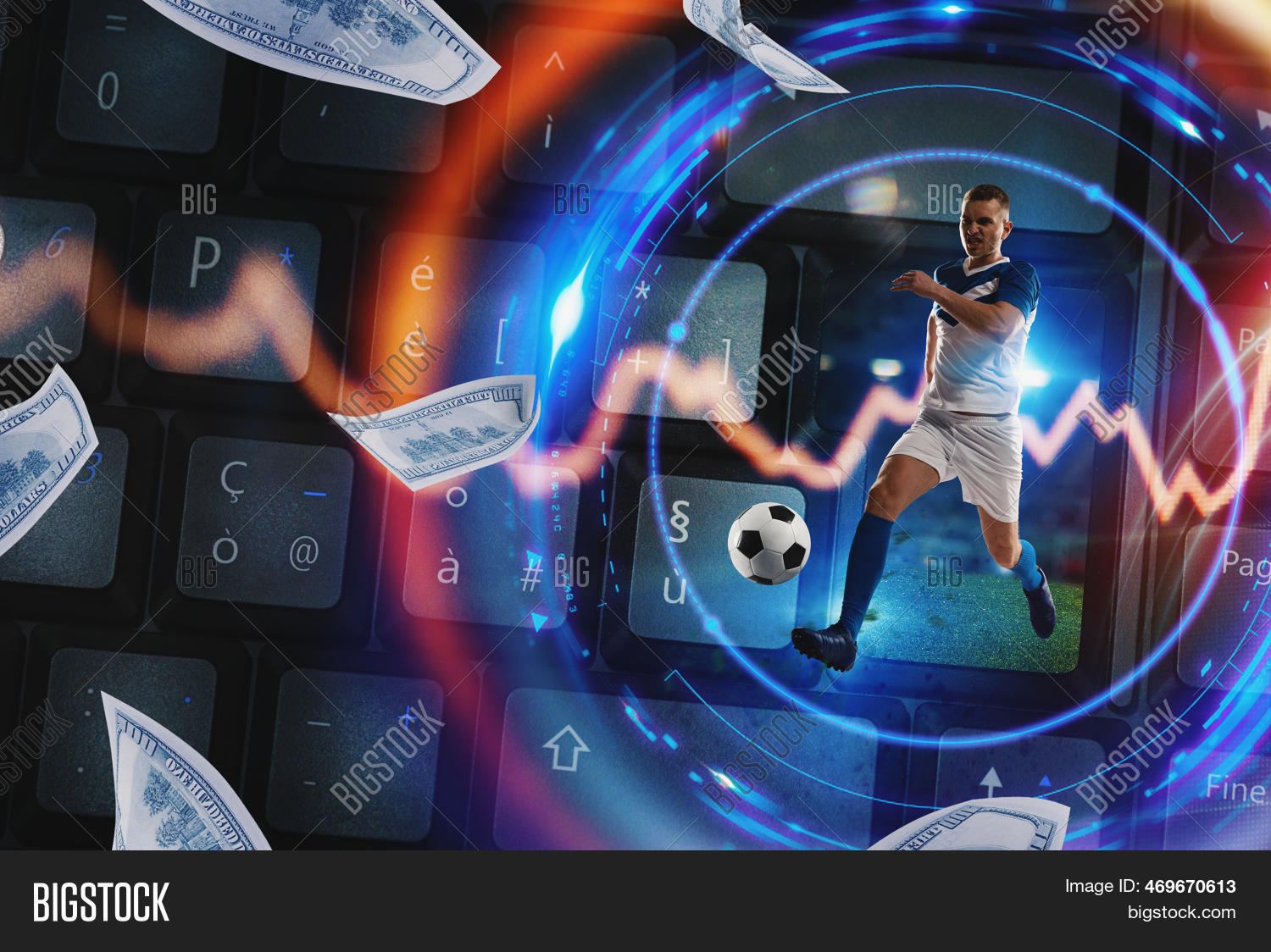 Football Player Exits Image & Photo (Free Trial) | Bigstock
