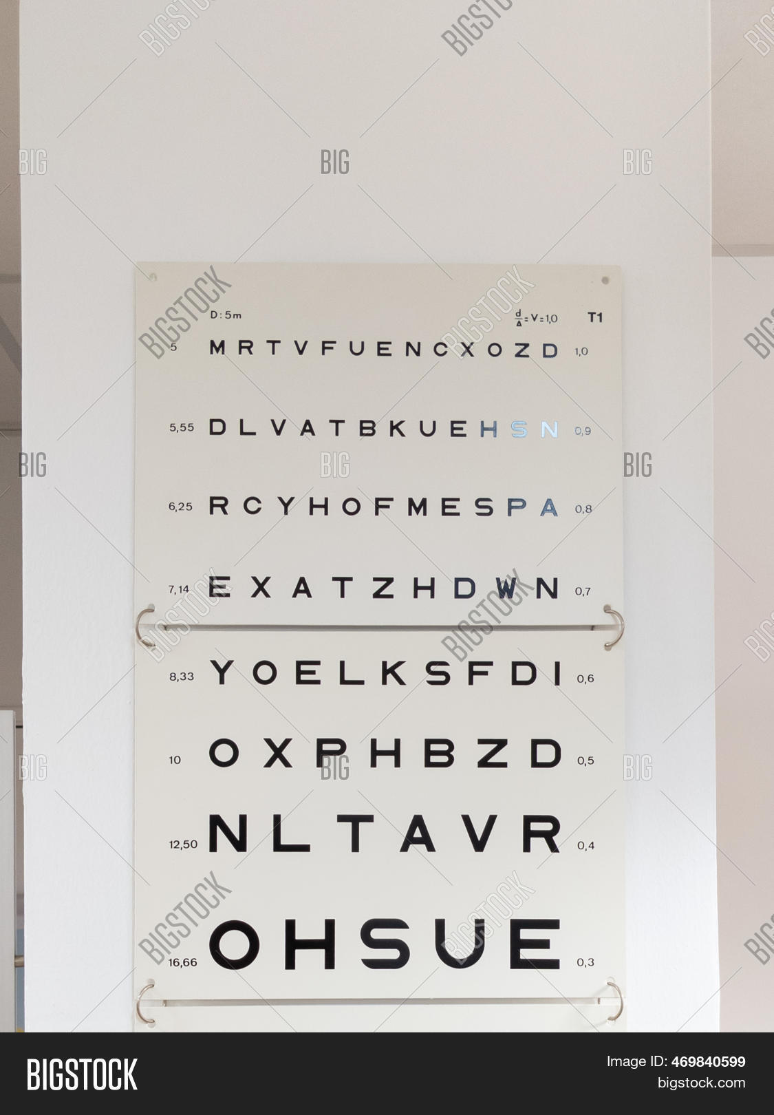 Eye Testing Board Image & Photo (Free Trial) | Bigstock