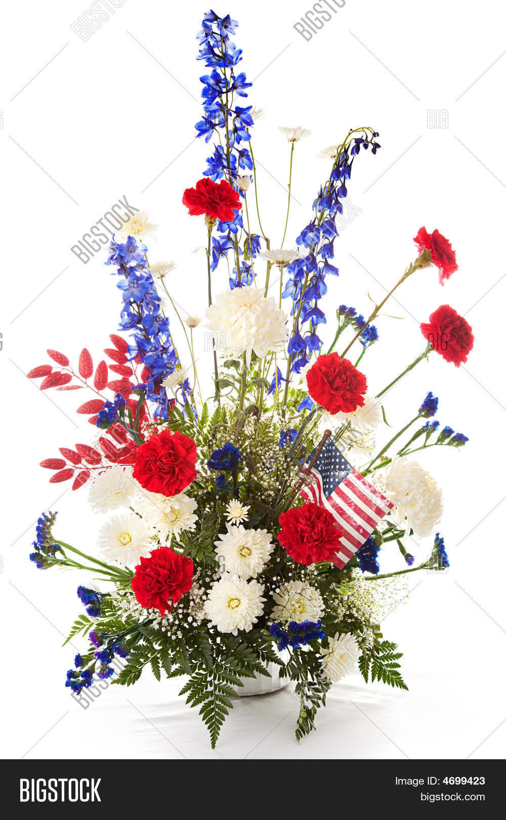 Patriotic Flower Image & Photo (Free Trial) | Bigstock
