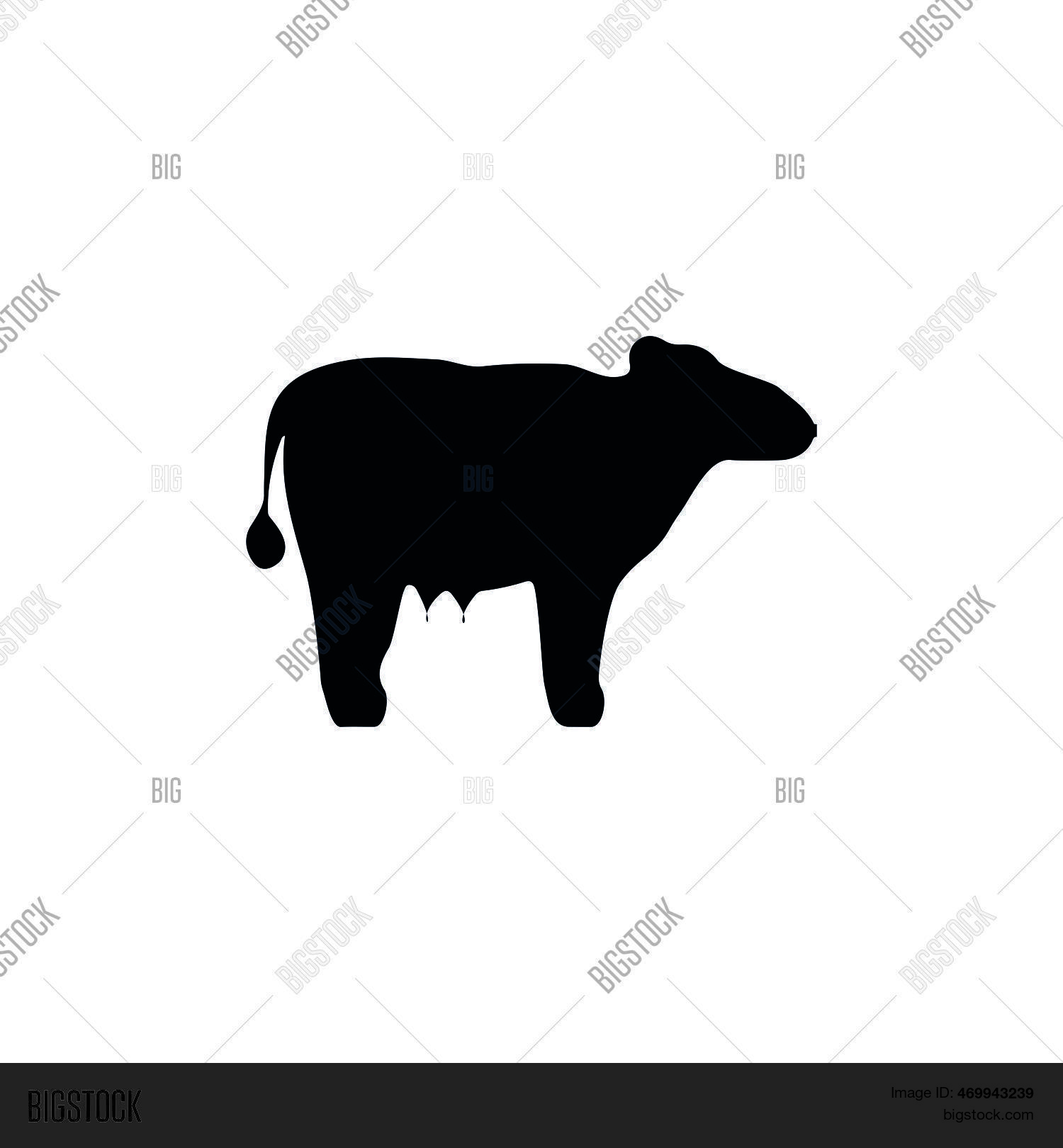 Cow Icon. Simple Vector & Photo (Free Trial) | Bigstock