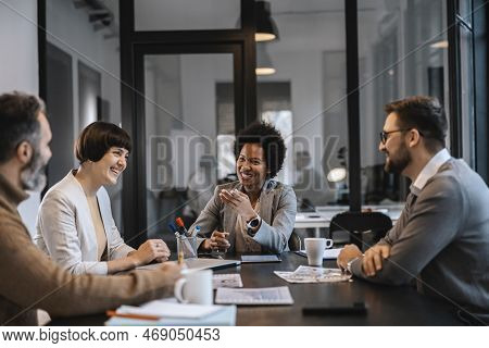 Happy Managers Sitting Image & Photo (Free Trial) | Bigstock