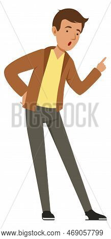 Yelling Cartoon Young Vector & Photo (Free Trial) | Bigstock