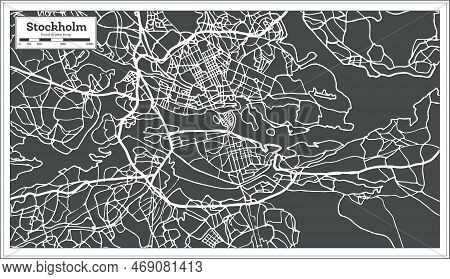Stockholm Sweden Map Vector & Photo (Free Trial) | Bigstock