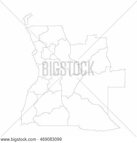 Angola Political Map Vector & Photo (Free Trial) | Bigstock