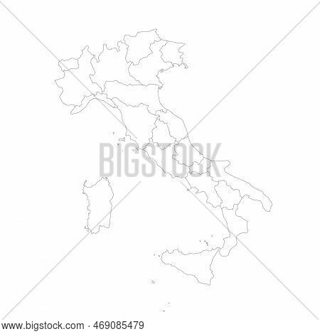 Italy Political Map Vector & Photo (Free Trial) | Bigstock