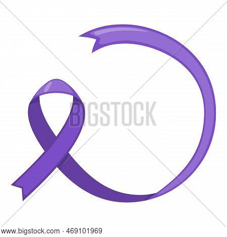 Purple Ribbon Icon Vector & Photo (Free Trial) | Bigstock