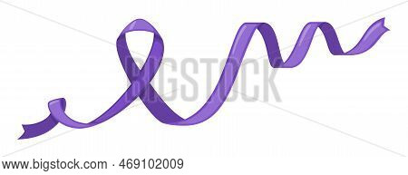 Purple Ribbon Icon Vector & Photo (Free Trial) | Bigstock