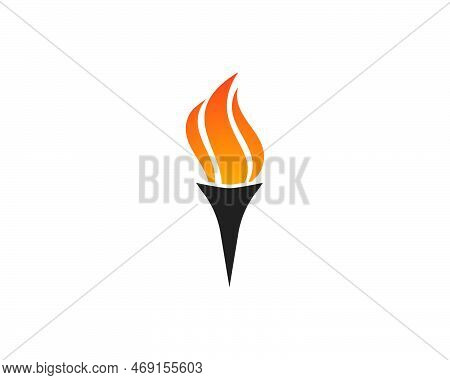 Olympic Torch Logo Vector
