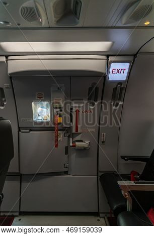 Exit Sign Passenger Image & Photo (Free Trial) | Bigstock
