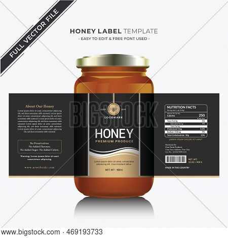 Honey Label Packaging Vector & Photo (Free Trial) | Bigstock