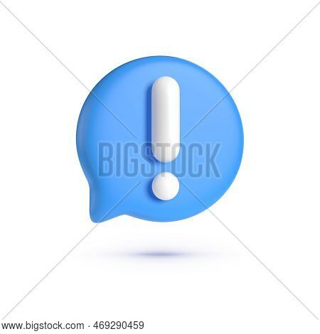 Blue Exclamation Mark Vector & Photo (Free Trial) | Bigstock