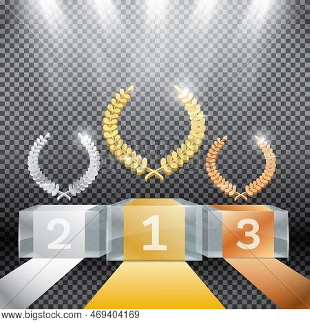 Glass Winner Podium Vector & Photo (Free Trial) | Bigstock