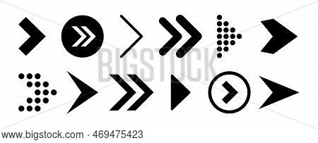 Arrows Icons Set. Vector & Photo (Free Trial) | Bigstock