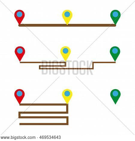 Cartoon Paths Colored Vector & Photo (Free Trial) | Bigstock