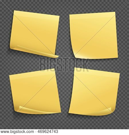 Vector Yellow Sticky Vector & Photo (Free Trial) | Bigstock
