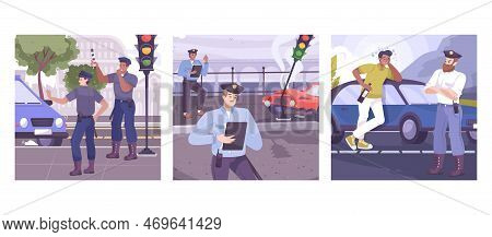 Traffic Police Square Vector & Photo (Free Trial) | Bigstock