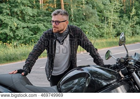 Man Biker Middle Aged Image & Photo (Free Trial) | Bigstock