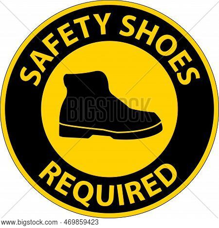 Safety Shoes Sign Vector