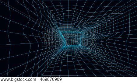 3d Wireframe Deformed Vector & Photo (Free Trial) | Bigstock