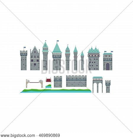 Stone Medieval Castle Vector & Photo (Free Trial) | Bigstock
