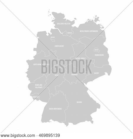 Germany Political Map Vector & Photo (Free Trial) | Bigstock