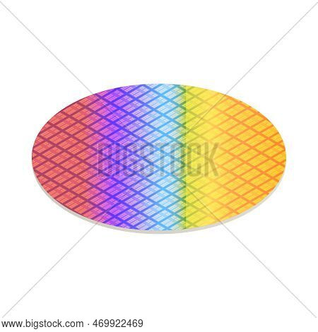 Semiconductor Wafer Icon