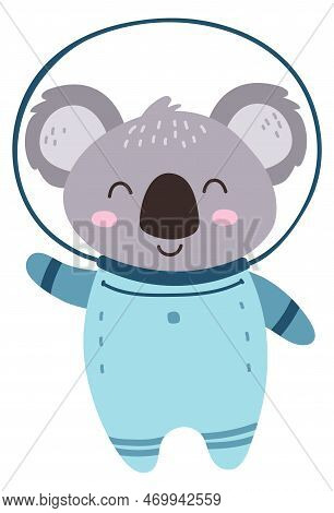 Cute Koala Space Suit Vector & Photo (Free Trial) | Bigstock