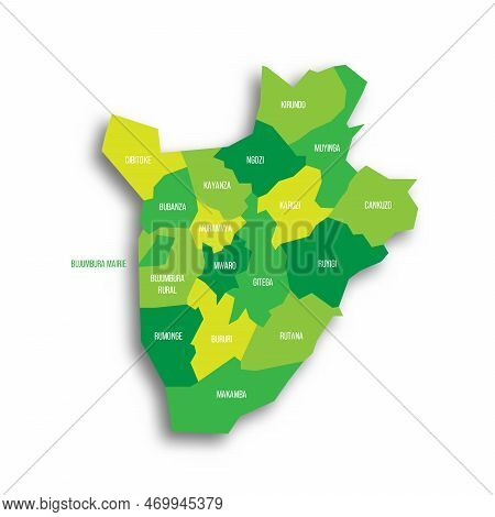 Burundi Political Map Vector & Photo (Free Trial) | Bigstock