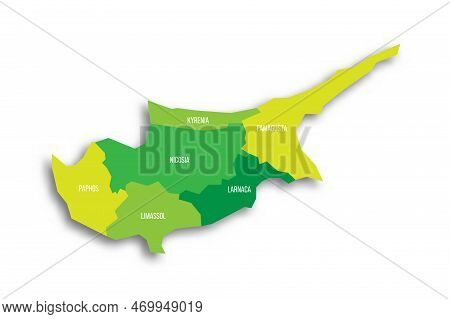 Cyprus Political Map Vector & Photo (Free Trial) | Bigstock