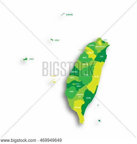 Taiwan Political Map Vector & Photo (Free Trial) | Bigstock