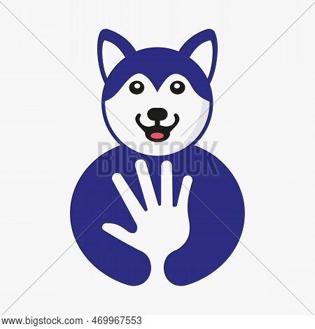 Husky Hand Logo Vector & Photo (Free Trial) | Bigstock