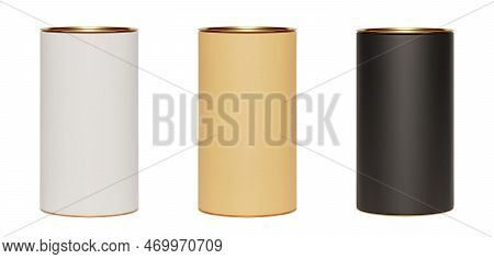 Set Kraft Paper Tube Vector & Photo (Free Trial) | Bigstock