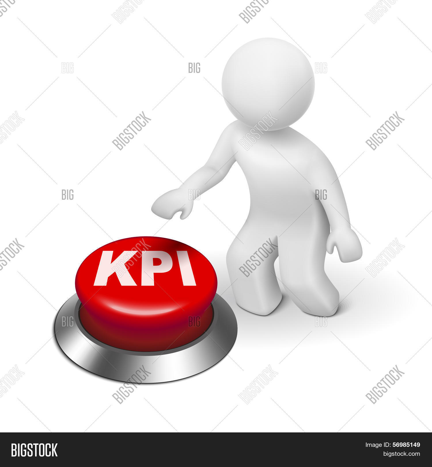 3D Man Kpi ( Key Vector & Photo (Free Trial) | Bigstock