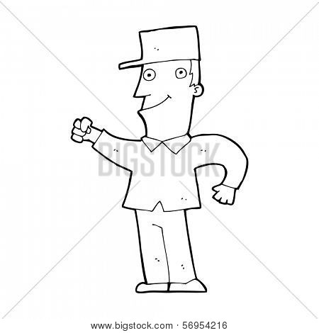 Cartoon Man Punching Vector & Photo (Free Trial) | Bigstock