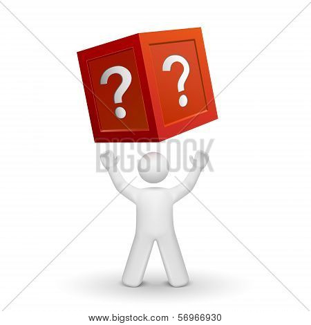 3D Person Looking Box Vector & Photo (Free Trial) | Bigstock