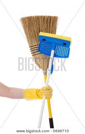 Hand Holding Mop Broom Image & Photo (Free Trial) | Bigstock