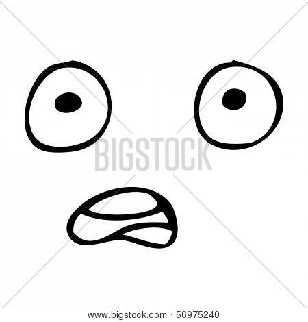 Shocked Cartoon Face Vector & Photo (Free Trial) | Bigstock