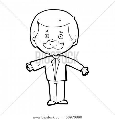 Cartoon Mustache Man Vector & Photo (Free Trial) | Bigstock