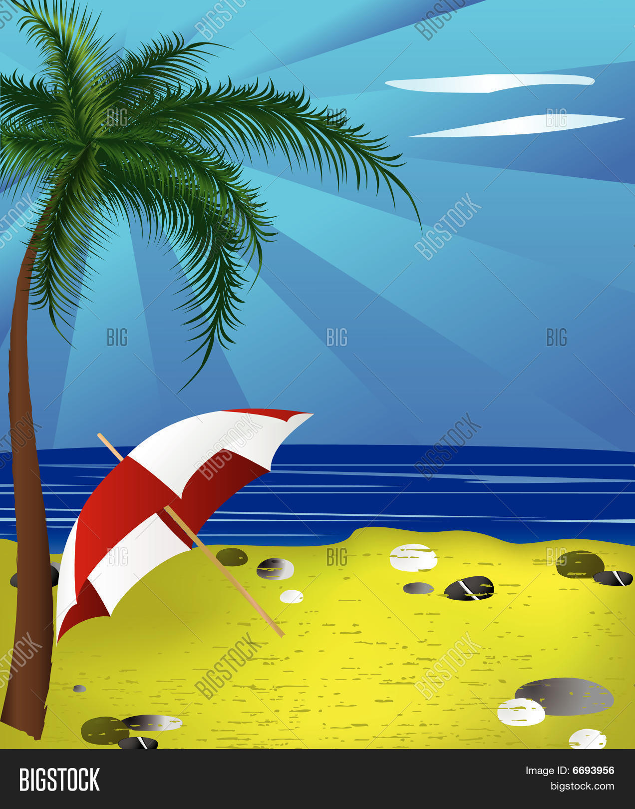 Image Beach Umbrella Vector & Photo (Free Trial) | Bigstock