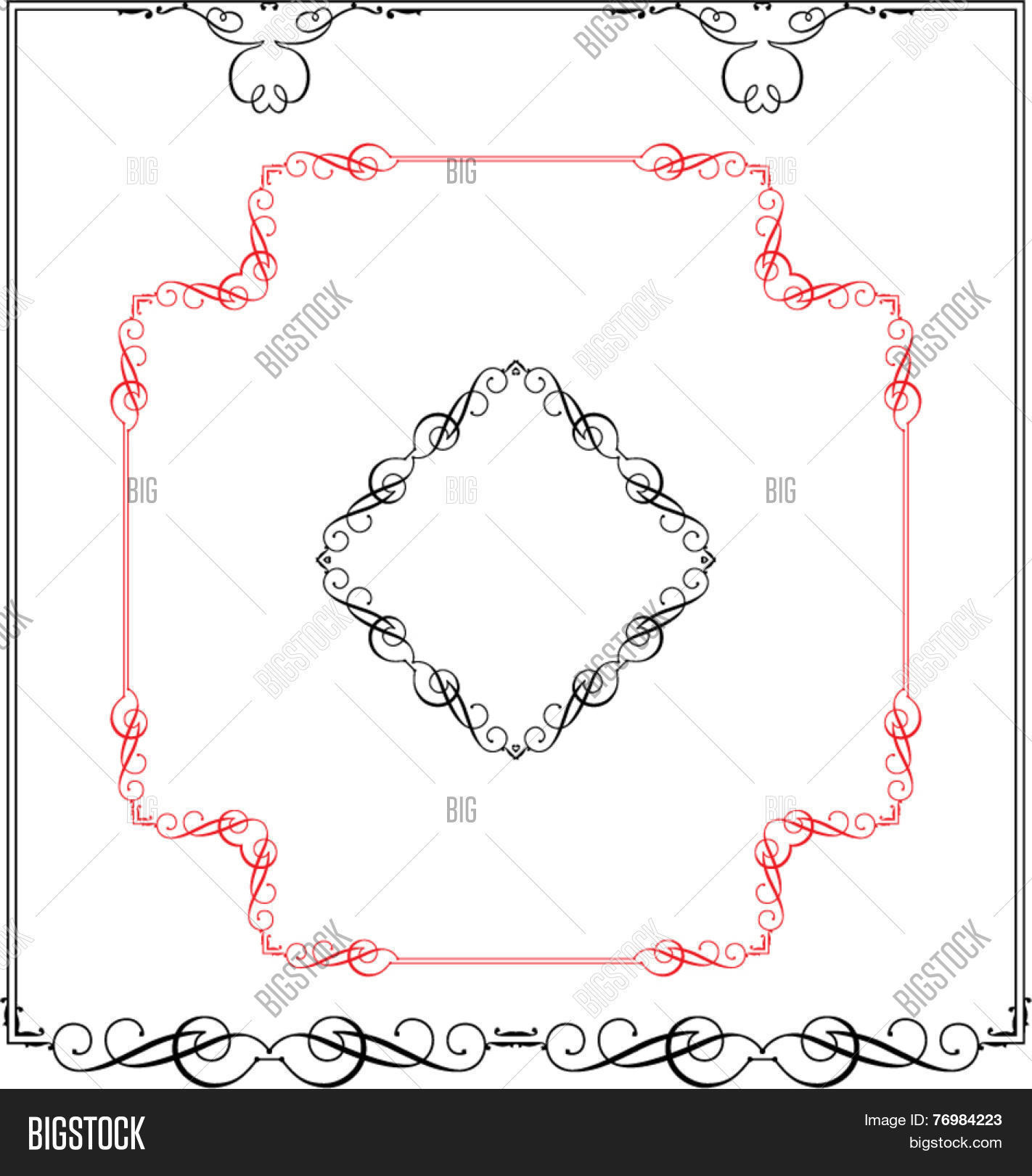 Border Frame Design Vector & Photo (Free Trial) | Bigstock