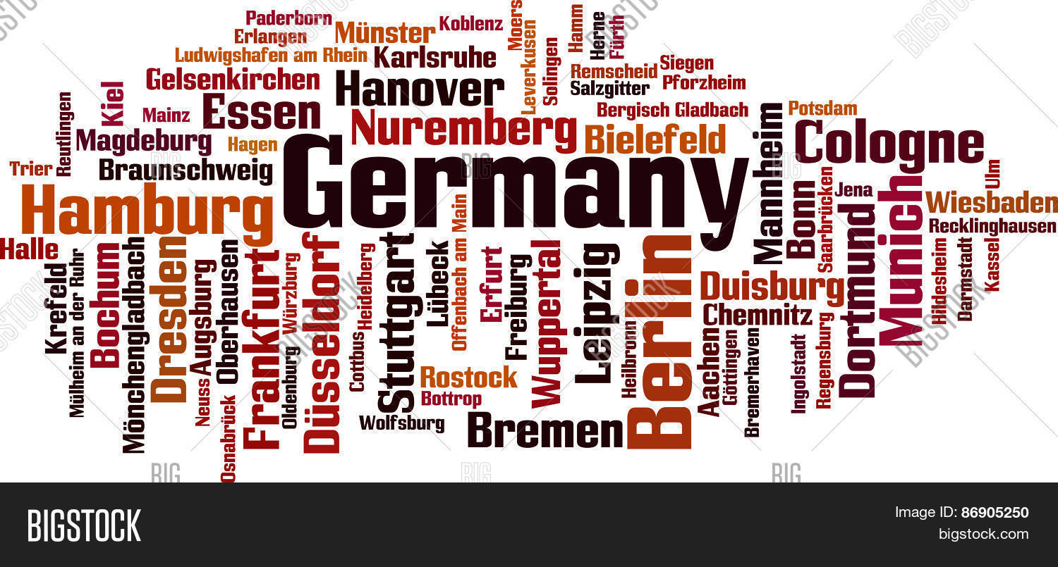 Cities Germany Word Vector & Photo (Free Trial) | Bigstock