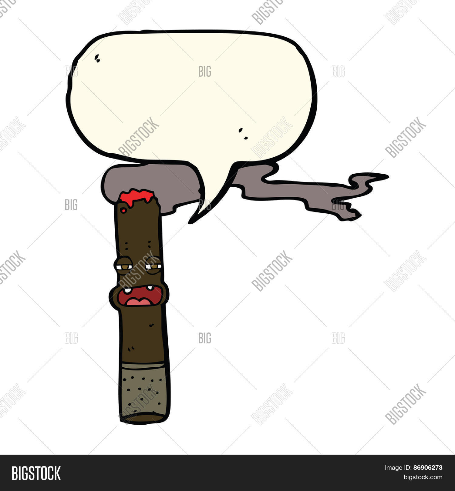 Cartoon Cigar Vector & Photo (Free Trial) | Bigstock