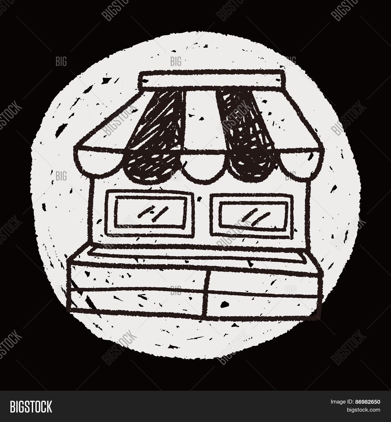 Shop Store Doodle Vector & Photo (Free Trial) | Bigstock